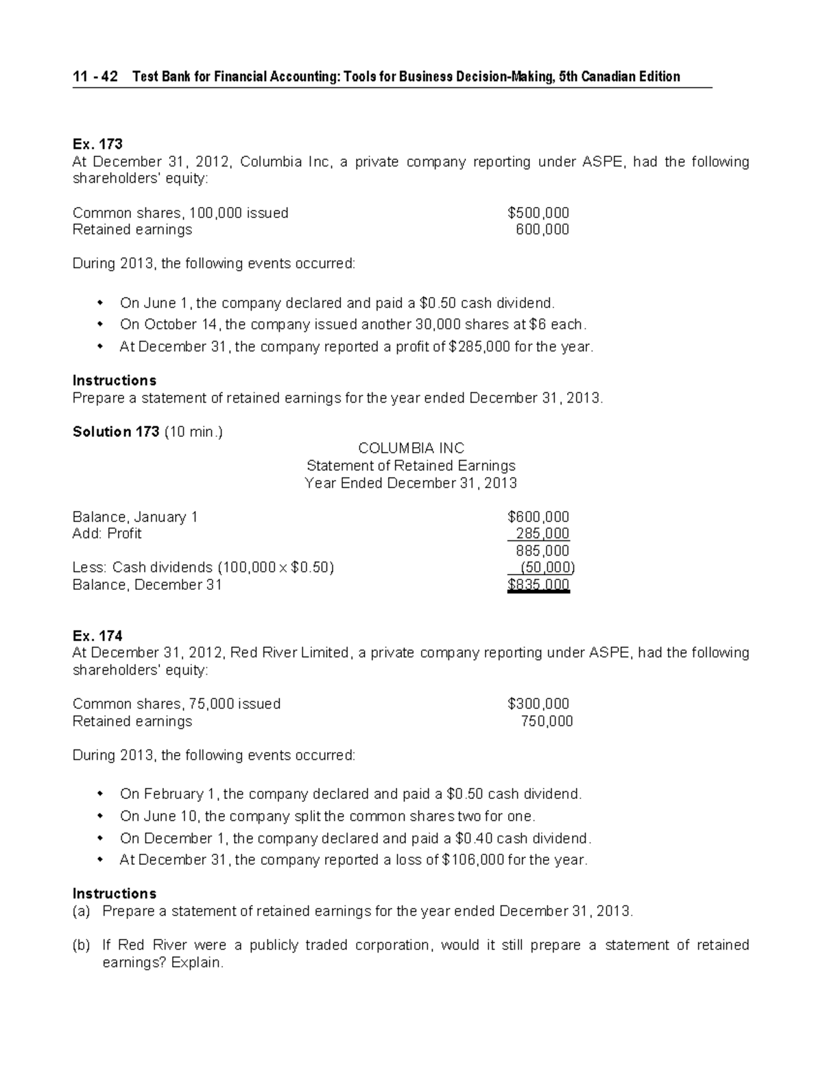 Tb11 - PRACTICAL MATERIAL ANSWERS - 11 - 42 Test Bank for Financial ...