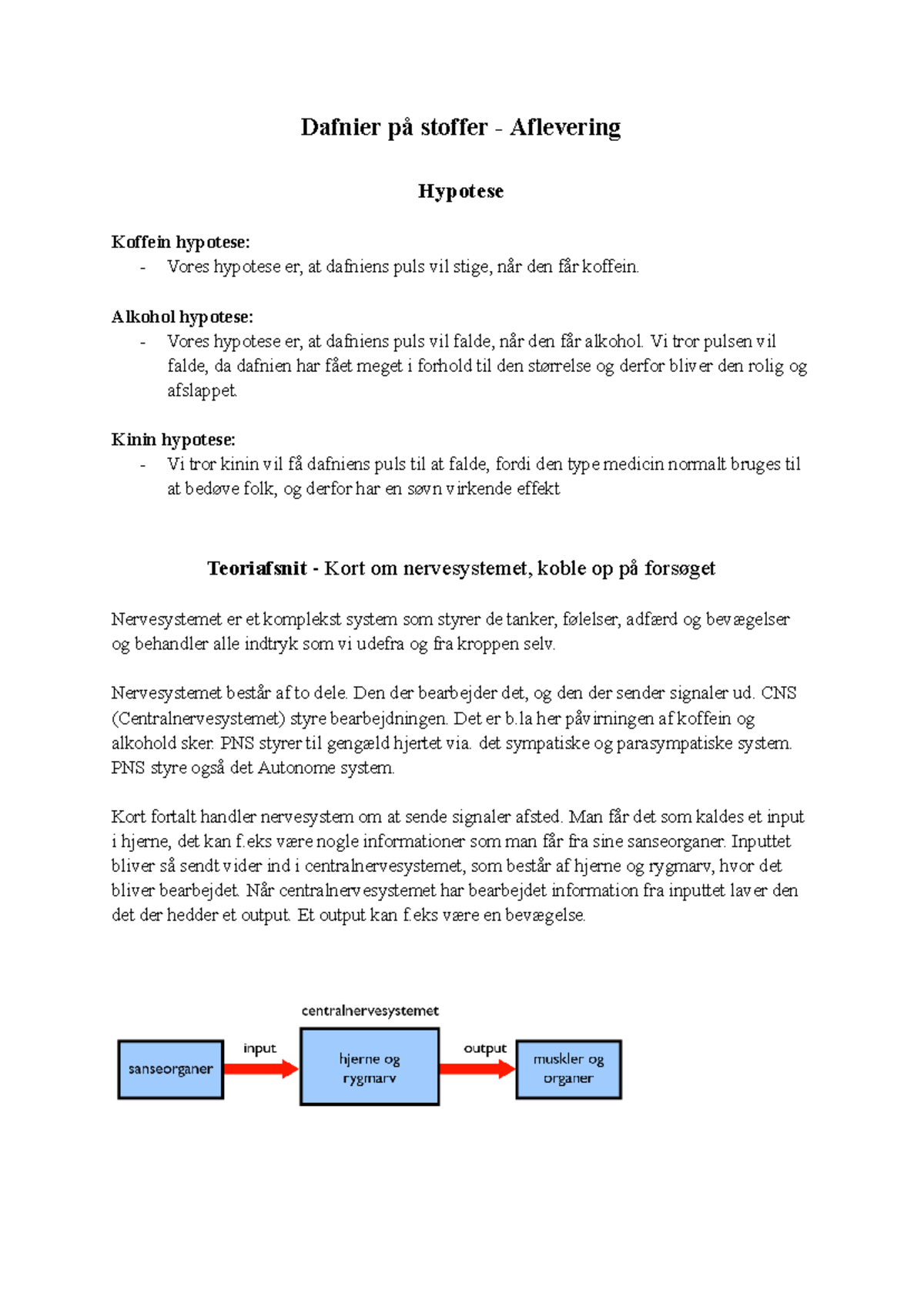 Biologi - Dafnier på stoffer - Google Docs - Dafnier på stoffer ...