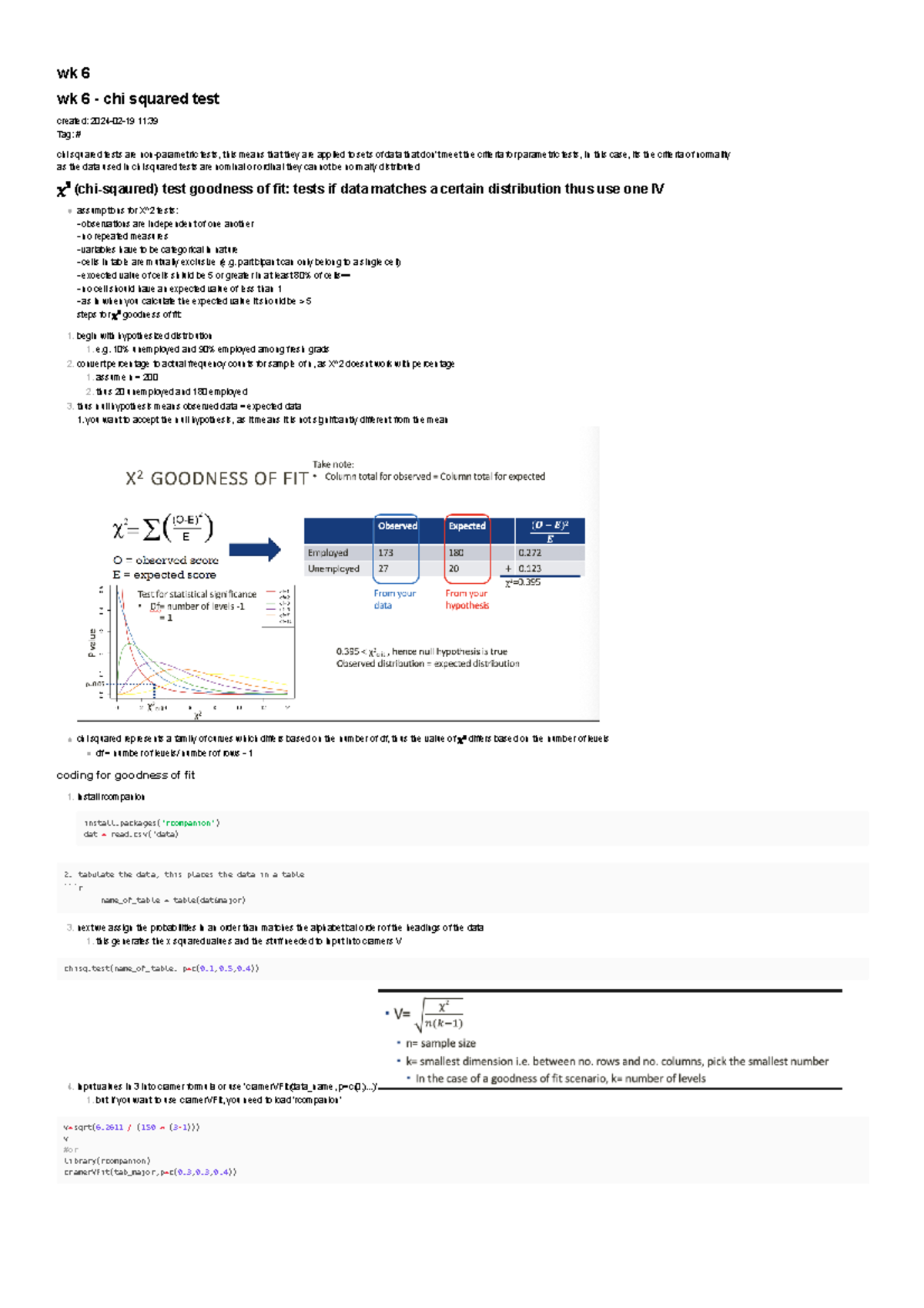 Wk 6 - wezasdf - wk 6 wk 6 - chi squared test created: 2024-02-19 11 ...