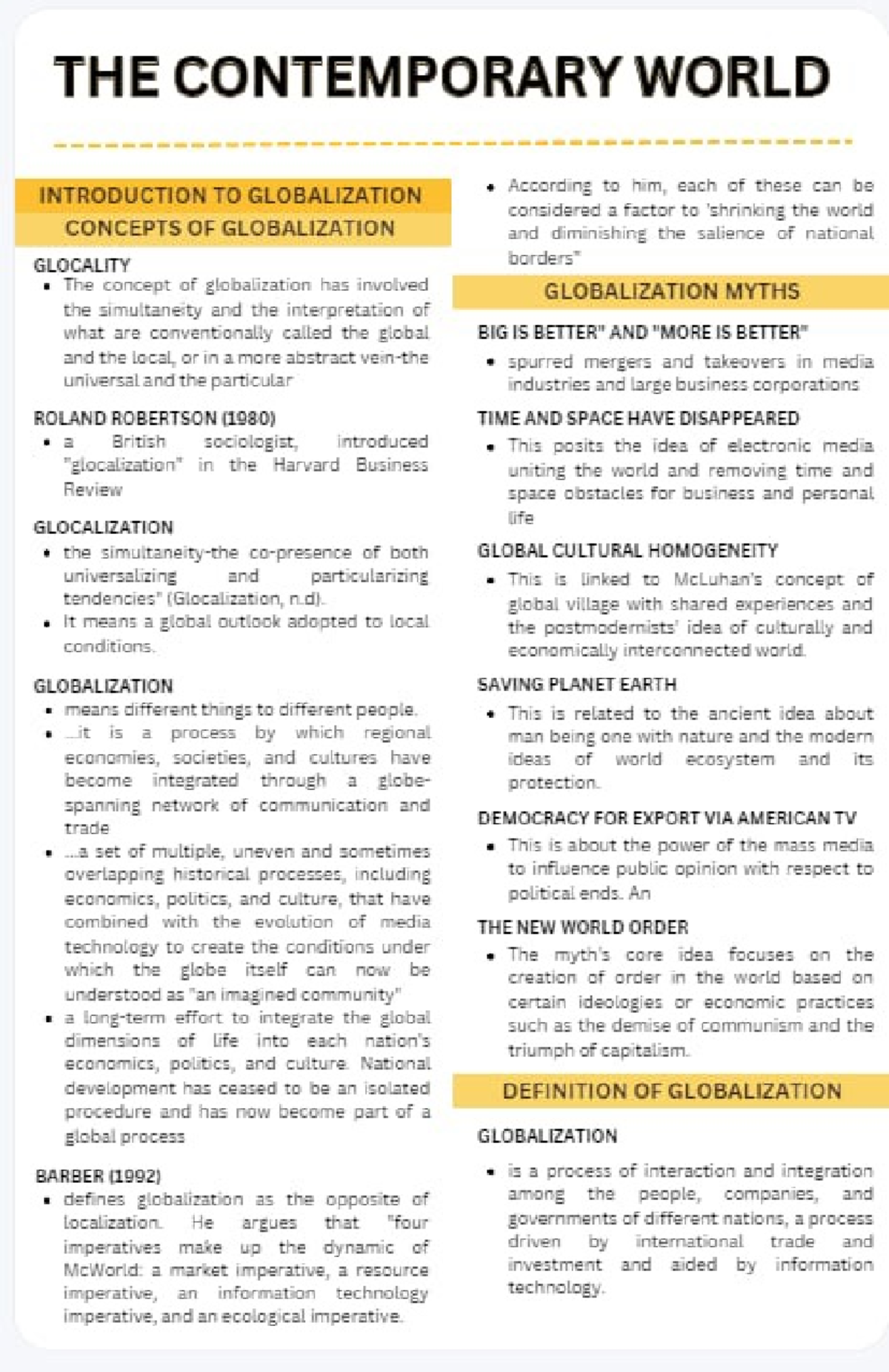 Pdf24 images merged - Notes - THE CONTEMPORARY WORLD INTRODUCTION TO ...
