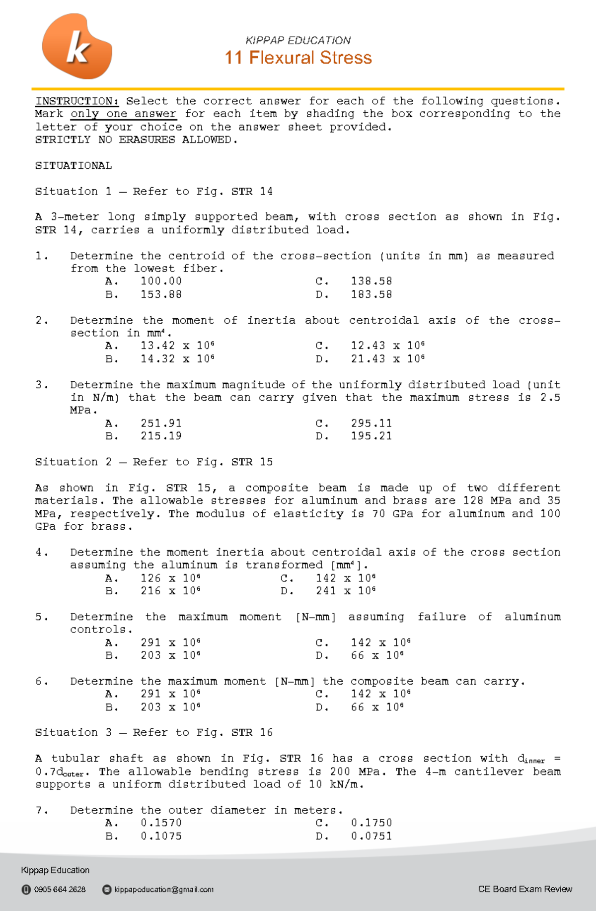 Kippap-Handout-SEC (11 Flexural Stress) - KIPPAP EDUCATION ####### 11 ...