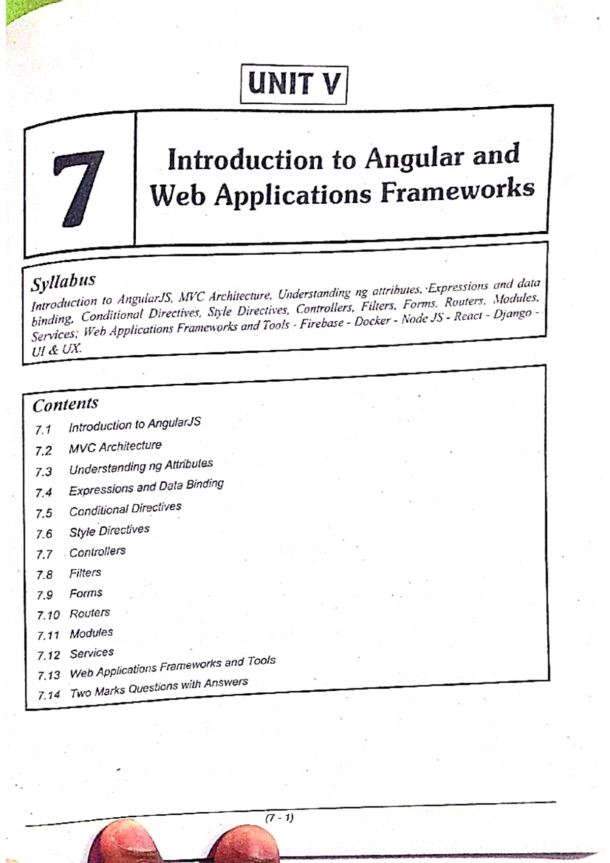 Web technologies(Unit-5) (1) - computer science - Studocu