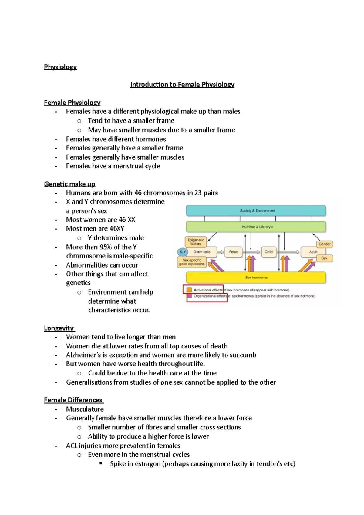 Introduction to Female Physiology - Lecture 1 - Physiology Introduction ...