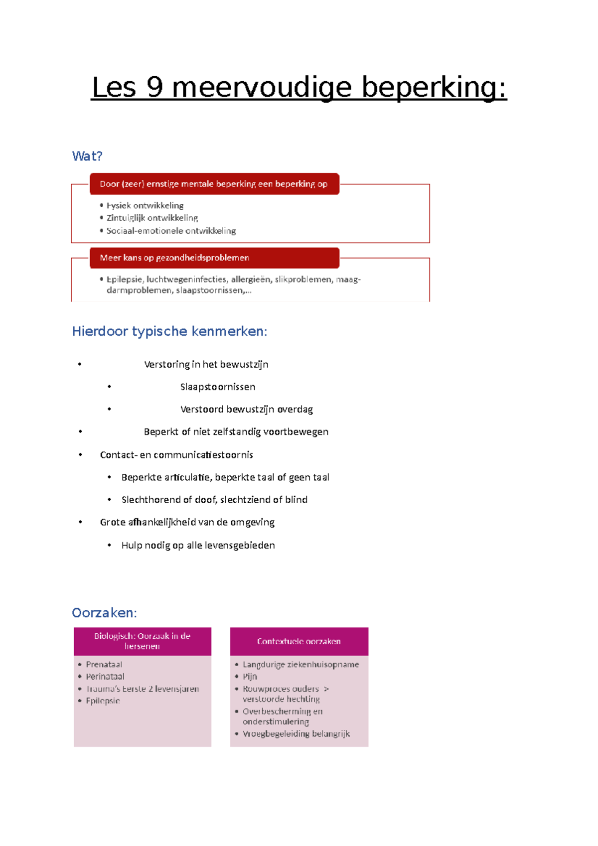 Les 9 meervoudige beperking 2de semester - personen met een beperking - AP Hogeschool Antwerpen ...