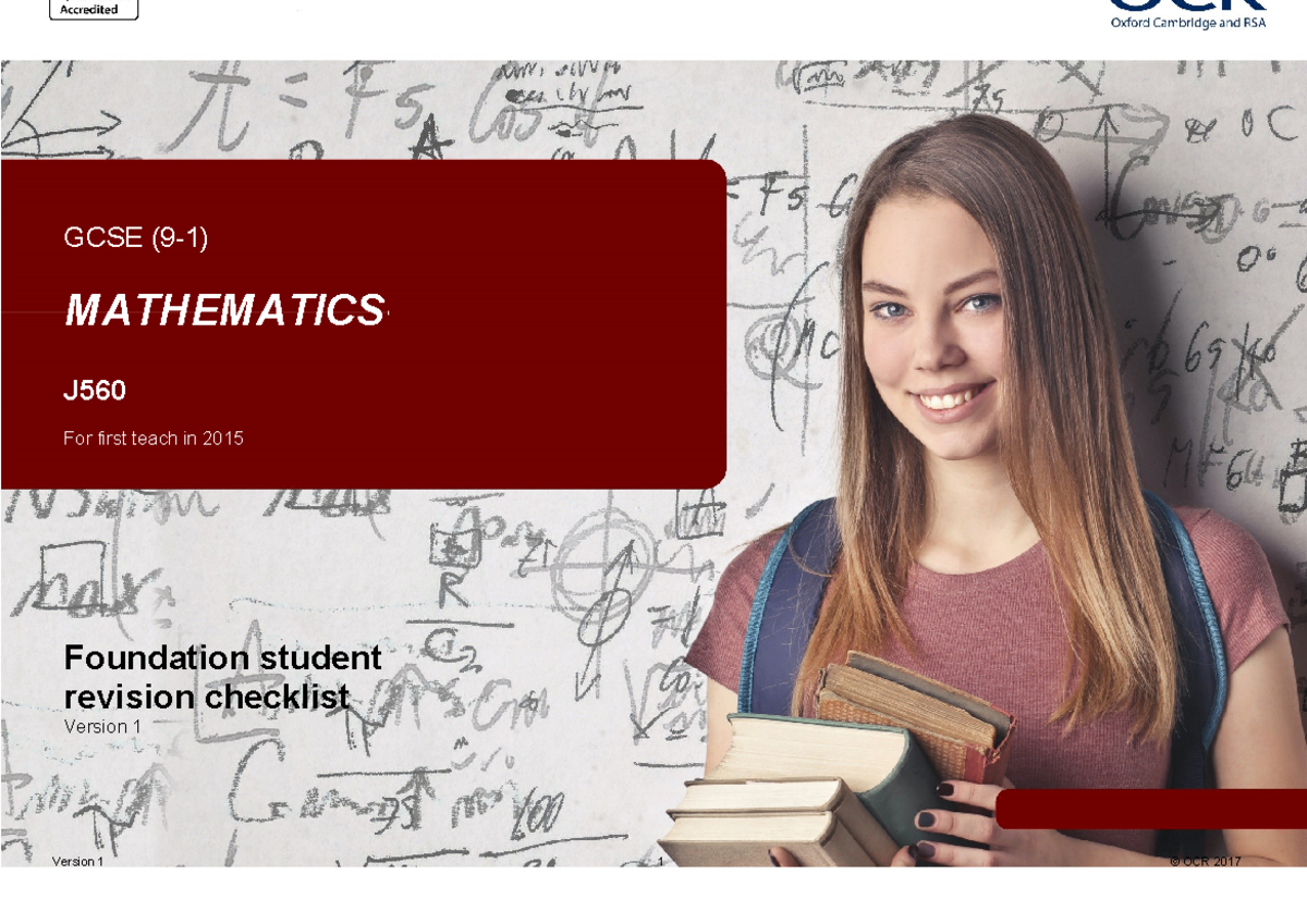 379299 revision checklist foundation tier - MATHEMATICS J For first ...