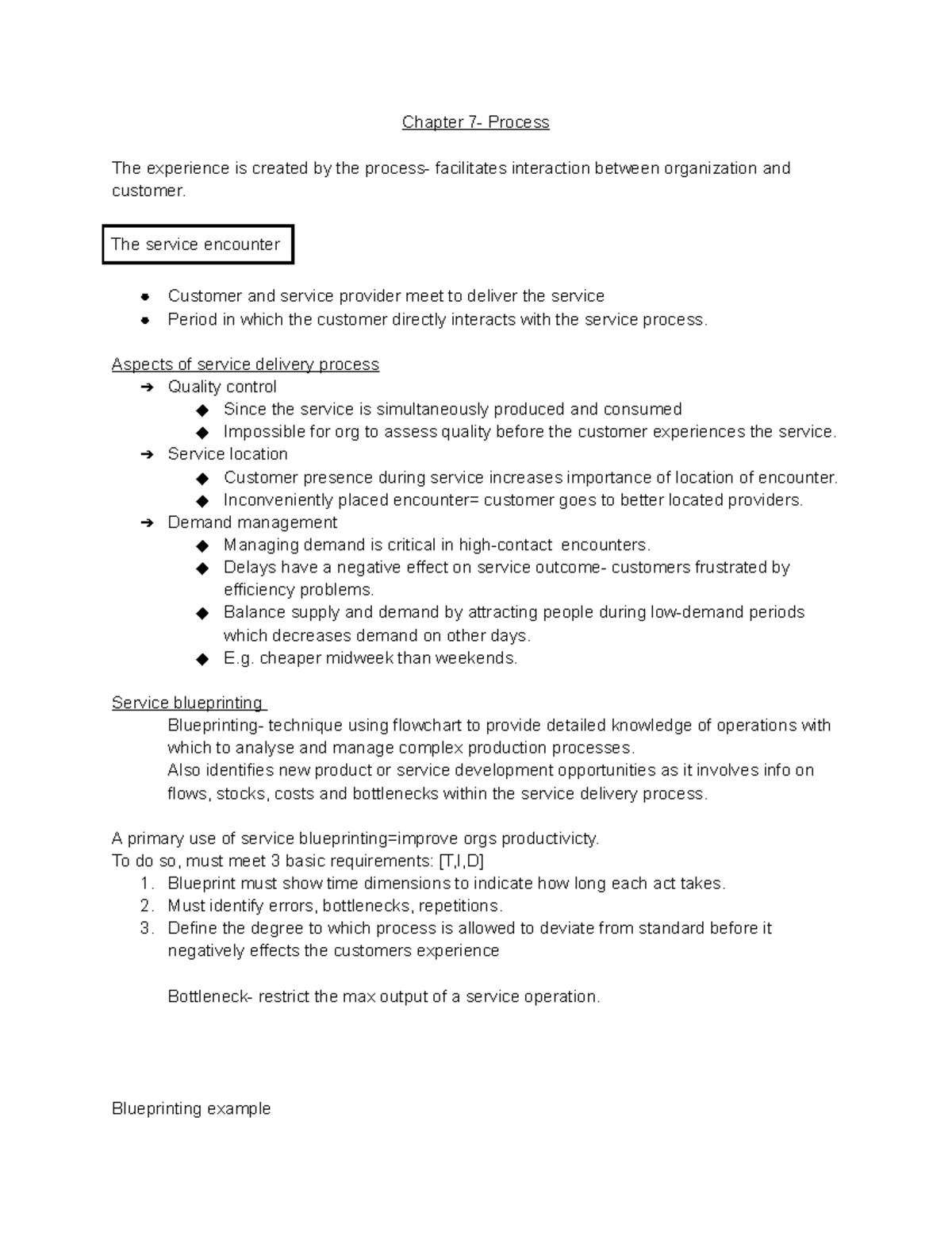 BEM Chapter 7- Process - Chapter 7- Process The experience is created ...