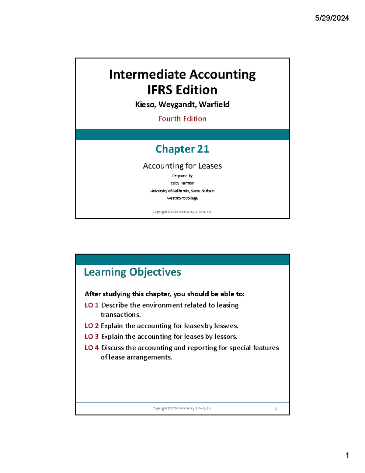 Chương 3-in - Intermediate Accounting IFRS Edition Kieso, Weygandt ...