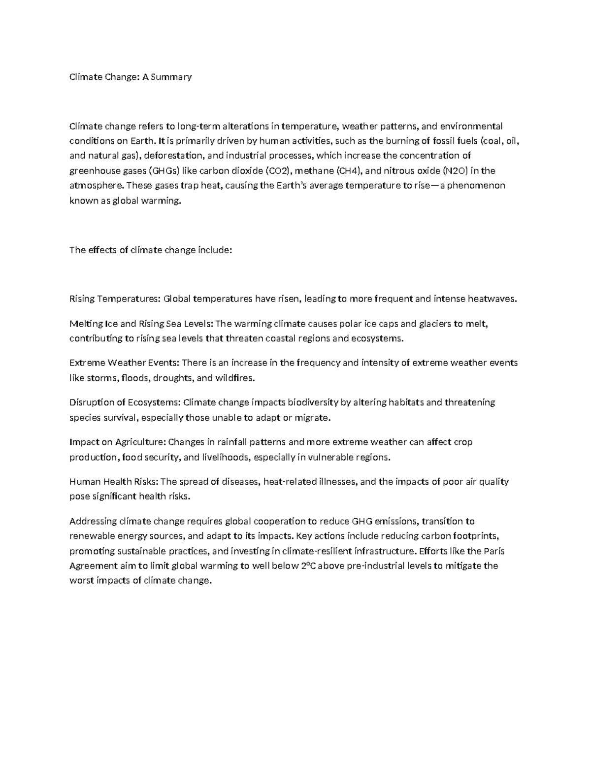 Climate Change file - Management of agricultural institutions - Climate ...