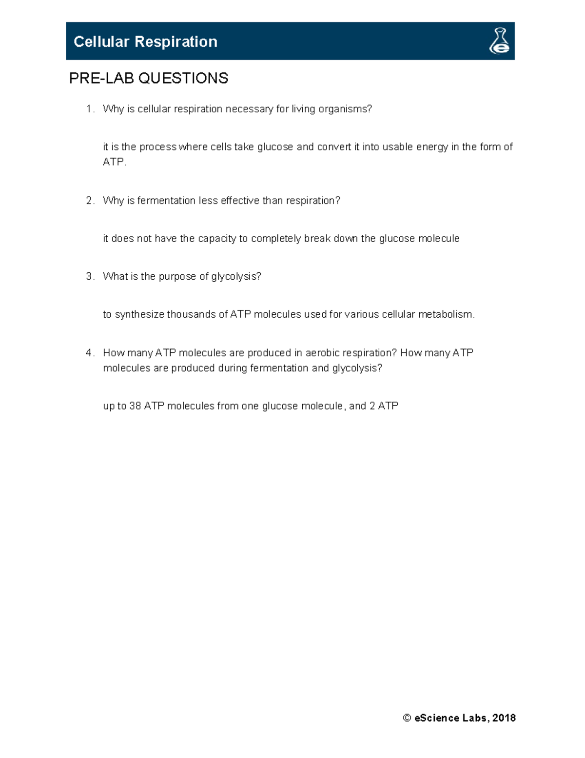 Lab 9 - Lab 9 for studying - PRE-LAB QUESTIONS 1. Why is cellular ...