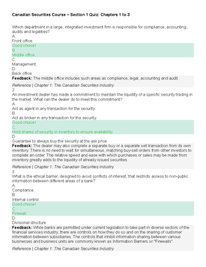 IFIC Unit 9 - Canadian Securities Course - IFIC – Unit 9: Lesson 1 ...