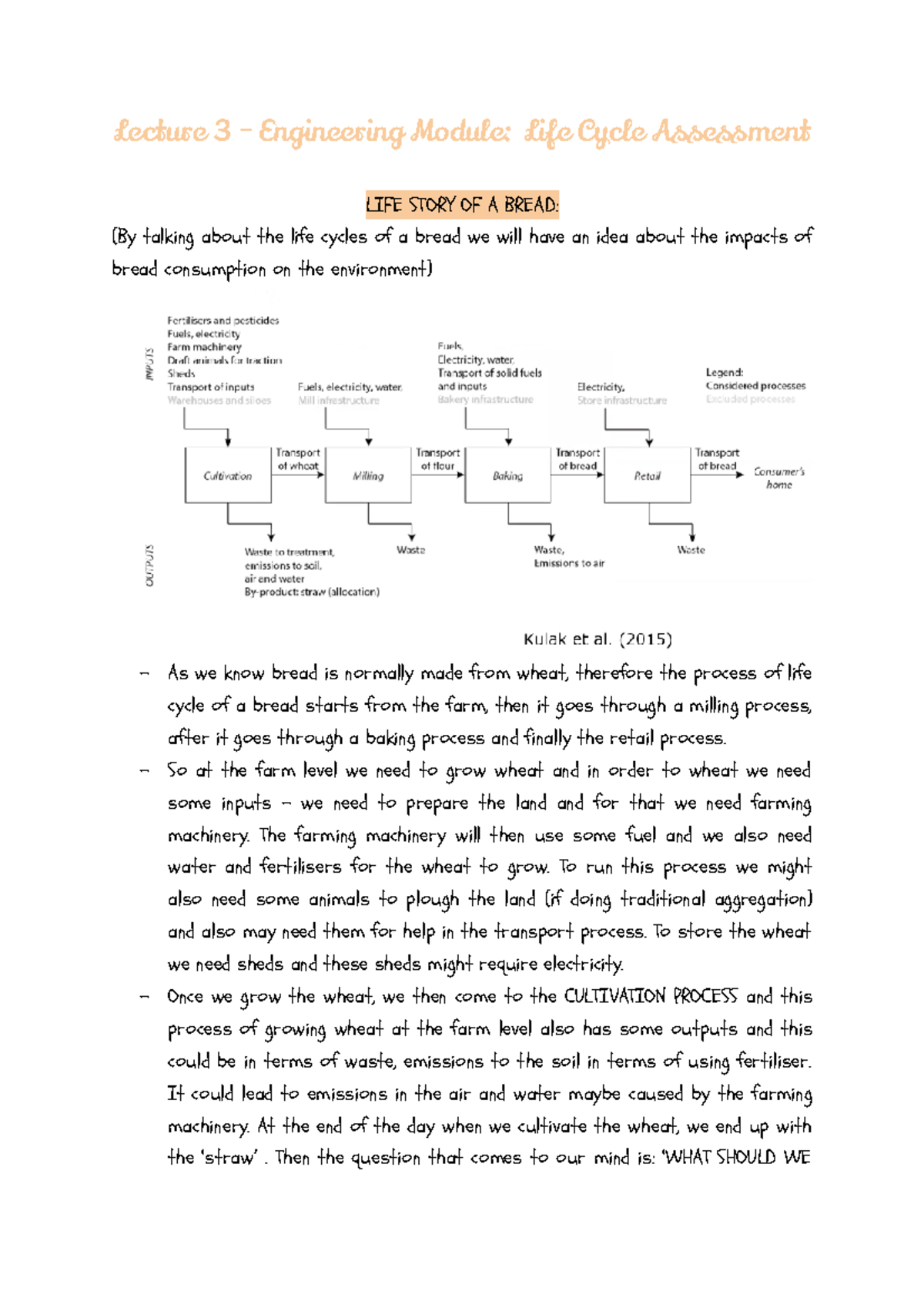 Lecture 3 - Engineering Module Life Cycle assesment - Lecture 3 ...