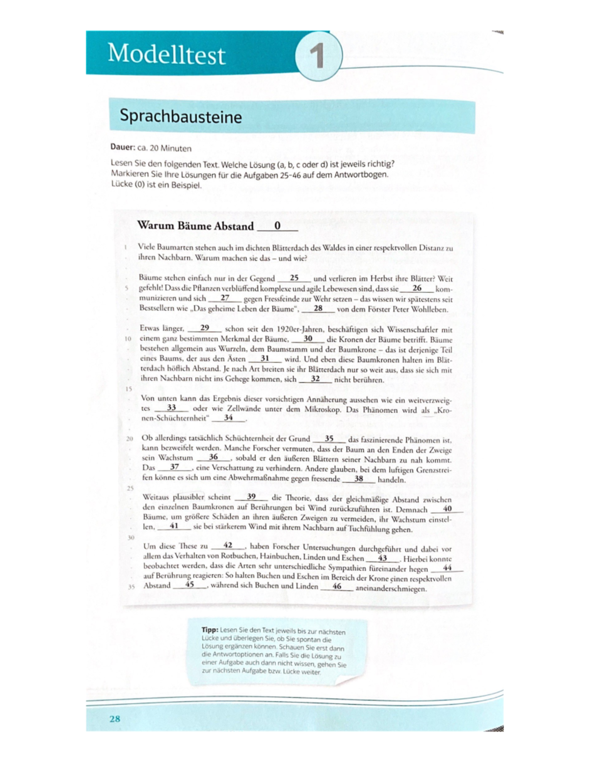 Modelltest For C1 Hochschule - Deutsch als Zweitsprache (DaZ ...