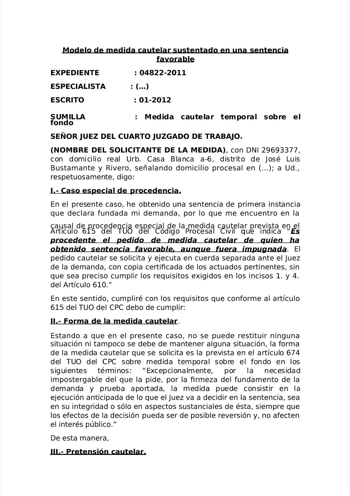 Pdf-modelo-de-medida-cautelar-sustentado-en-una-sentencia-favorable ...