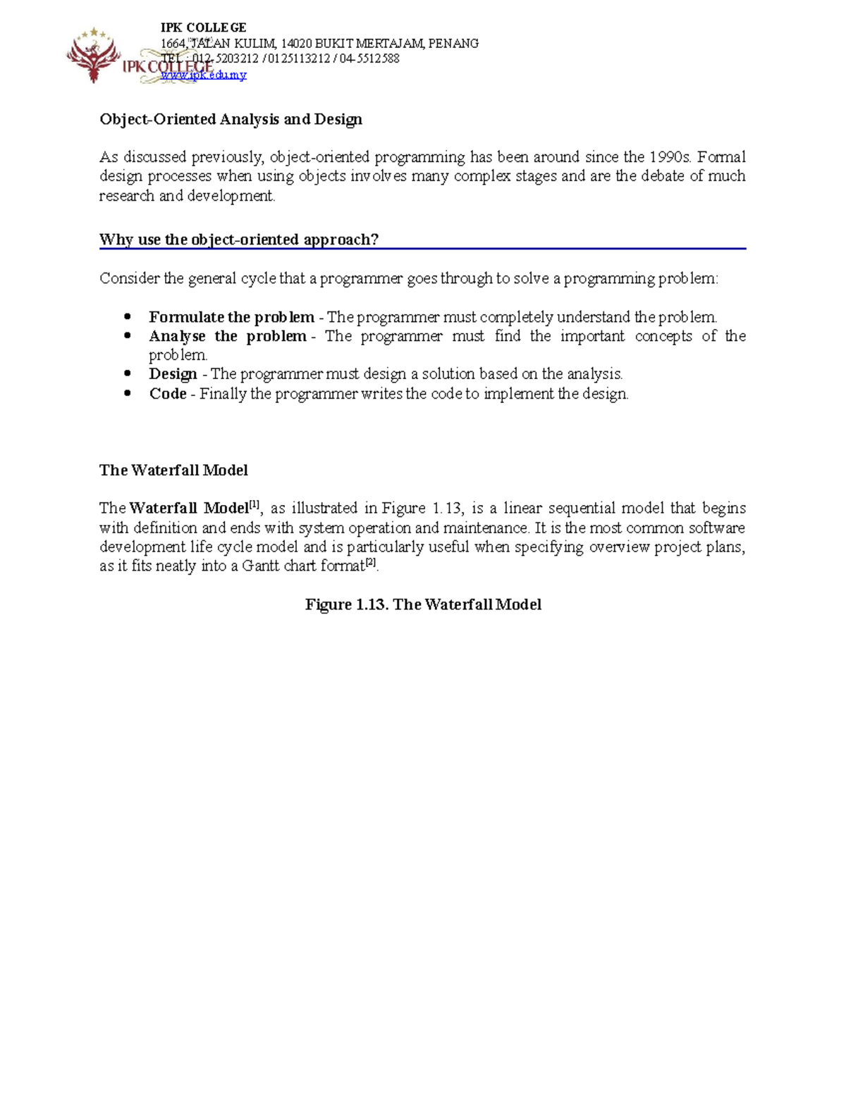 Object Oriented Sad Object Oriented Analysis And Design As Discussed Previously Object 