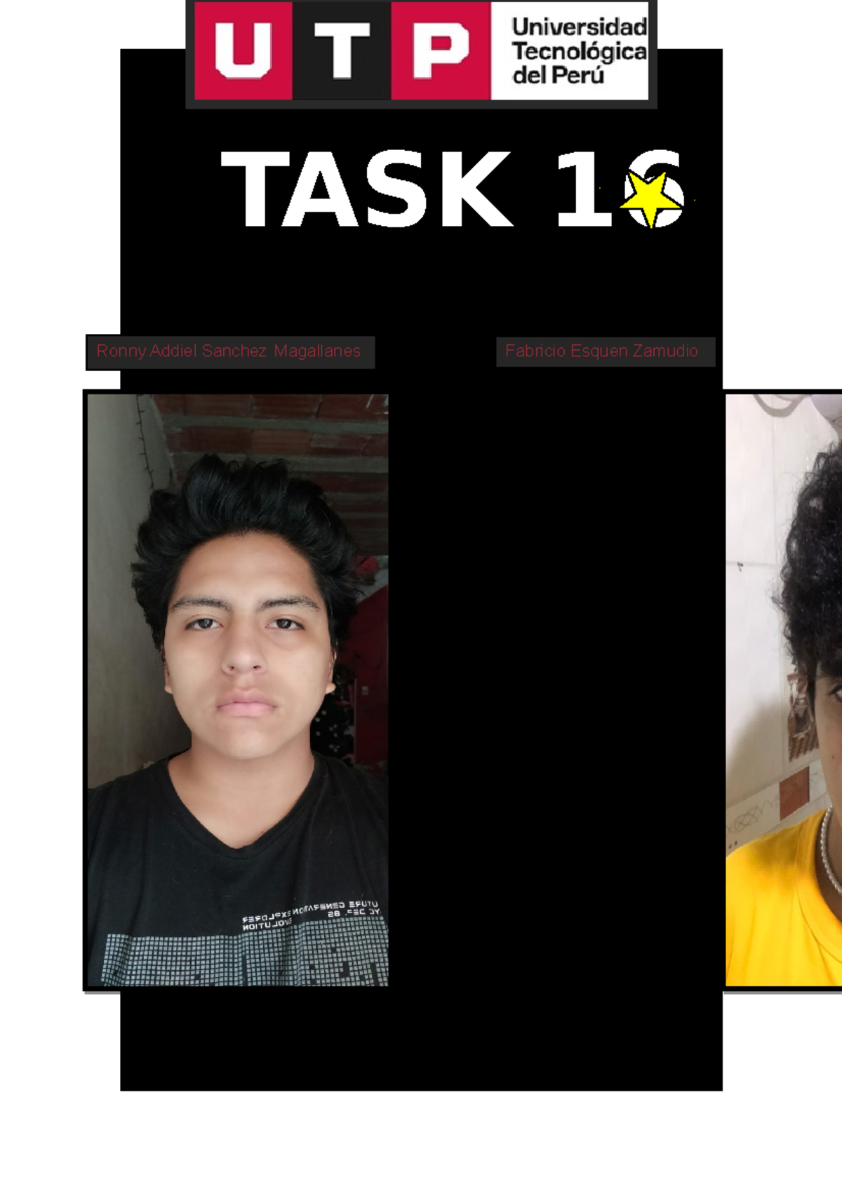 TASK 16 - Semana 16 - TASK 16 Ronny Addiel Sanchez Magallanes Fabricio Esquen Zamudio Week 16 ...