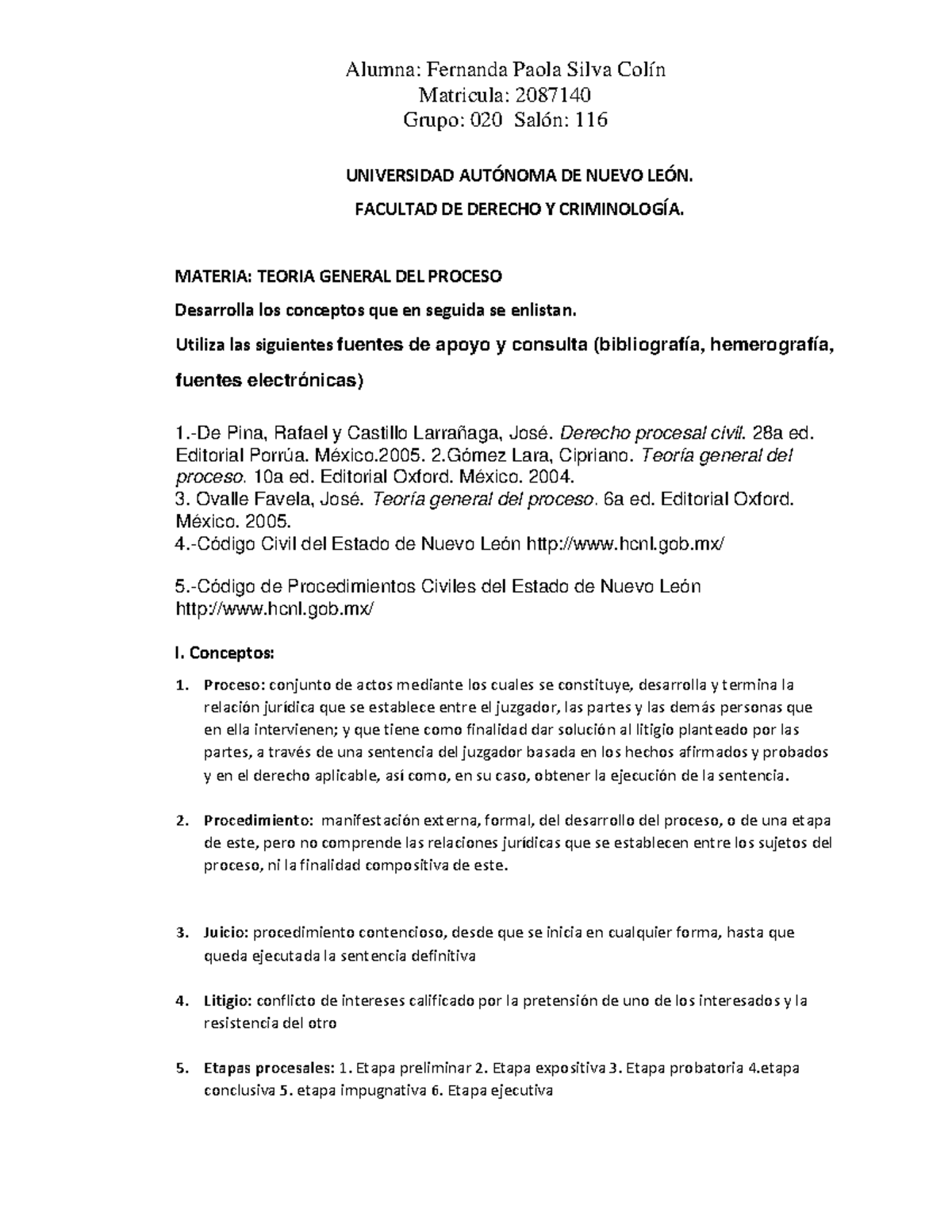 Glosario Fernanda Silva - Matricula: 2087140 Grupo: 020 Salón: 116 UNIVERSIDAD AUT”NOMA DE NUEVO ...