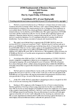 FBF Formula Sheet - Fundamentals of Business Finance CH2 (Finance Book ...