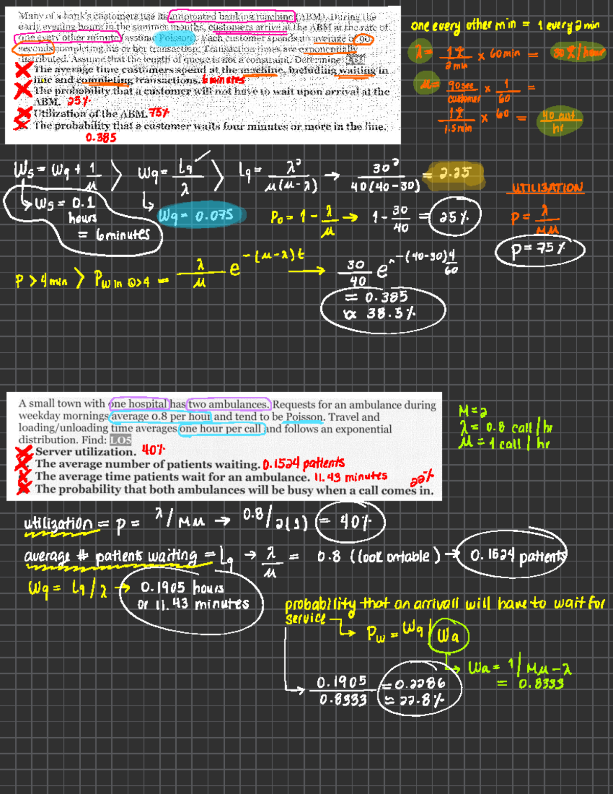 Chapter 18 Tutorial Problems - Fur > one every other min = 1 every min ... Chapter 18 Tutorial Problems - Fur > one every other min = 1 every min ...