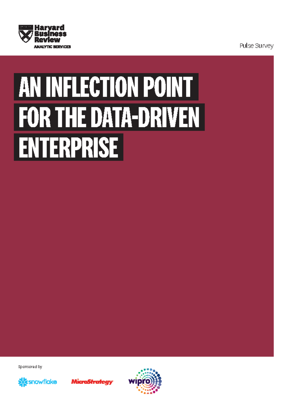 C12 An inflection point for the data-driven enterprise (2018). In Harvard Business Review ...