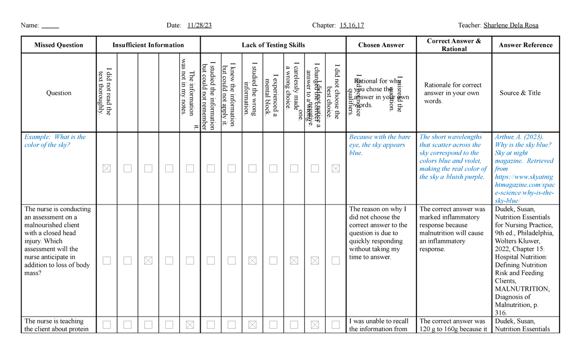 Mastery Quiz Review 5 - The information was not in my notes. but could ...