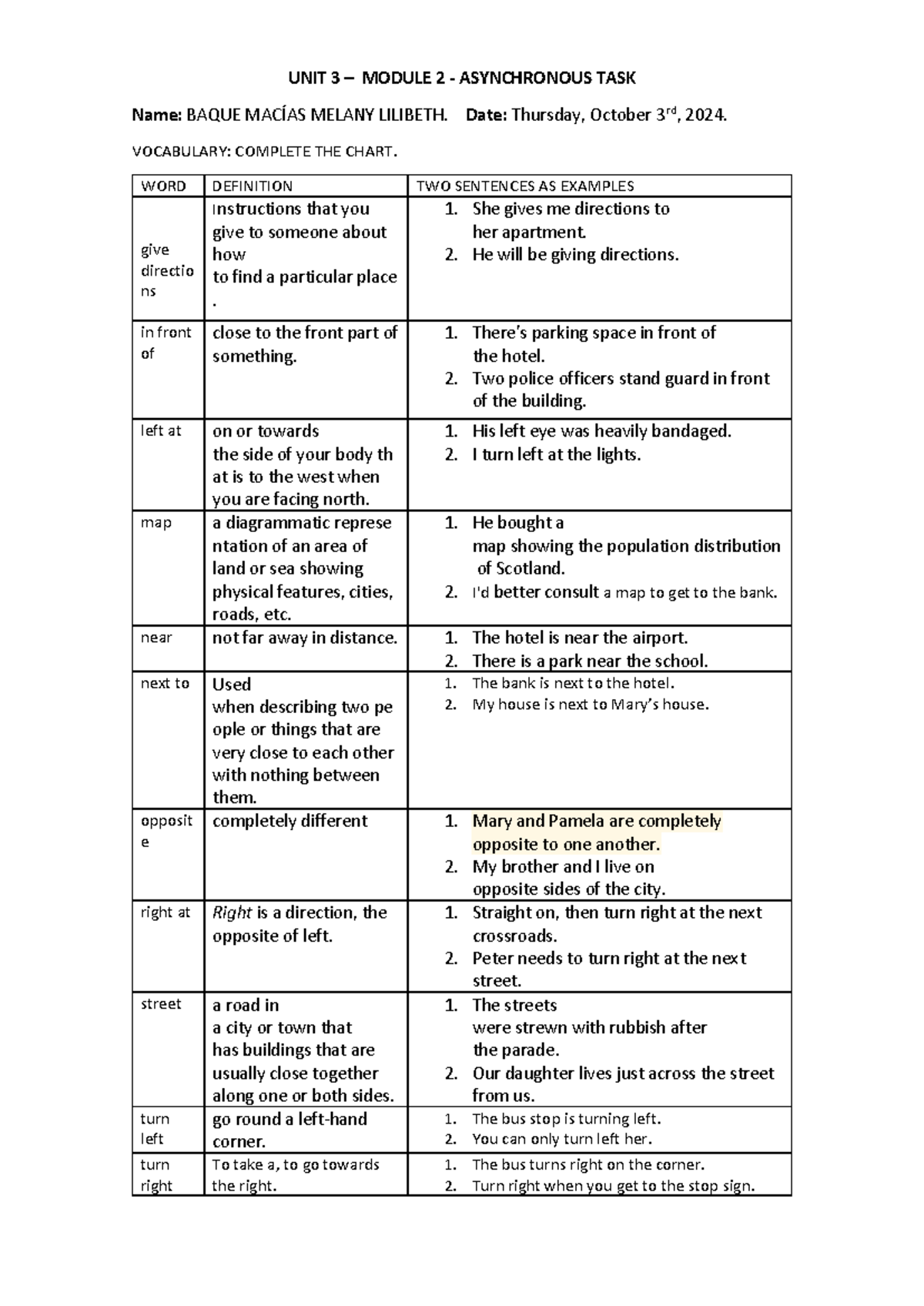 UNIT 3 - Asynchronous Vocabulary TASK - UNIT 3 – MODULE 2 ... UNIT 3 - Asynchronous Vocabulary TASK - UNIT 3 – MODULE 2 ...