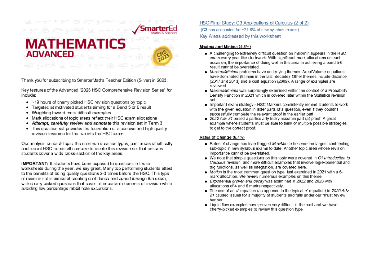 2023 HSC CRS ADV C3-2 final - Thank you for subscribing to SmarterMaths ...
