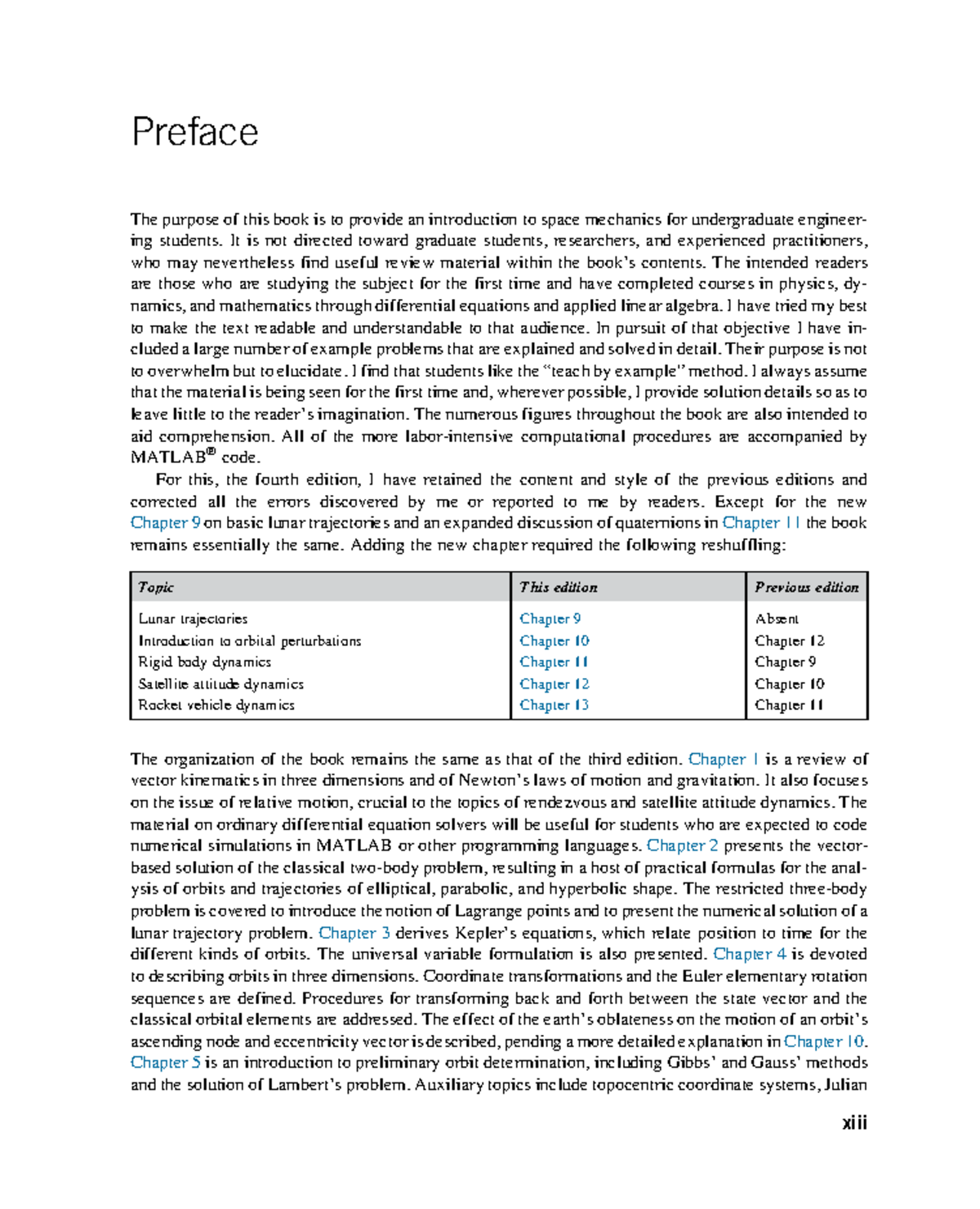 Preface 2021 Orbital-Mechanics-for-Engineering-Students - Preface The ...
