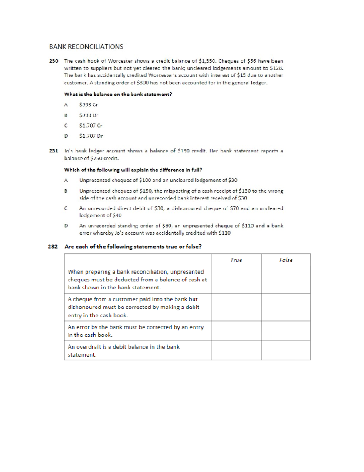 BANK Recon - Fundamentals of financial accounting - Studocu