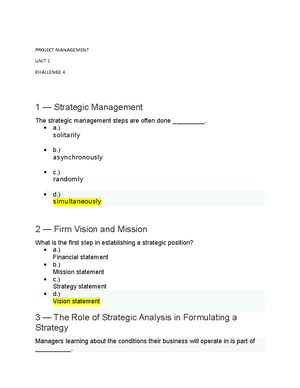 Project Management Unit 2 Milestone 2 - Which of the following describes the Comparison method ...