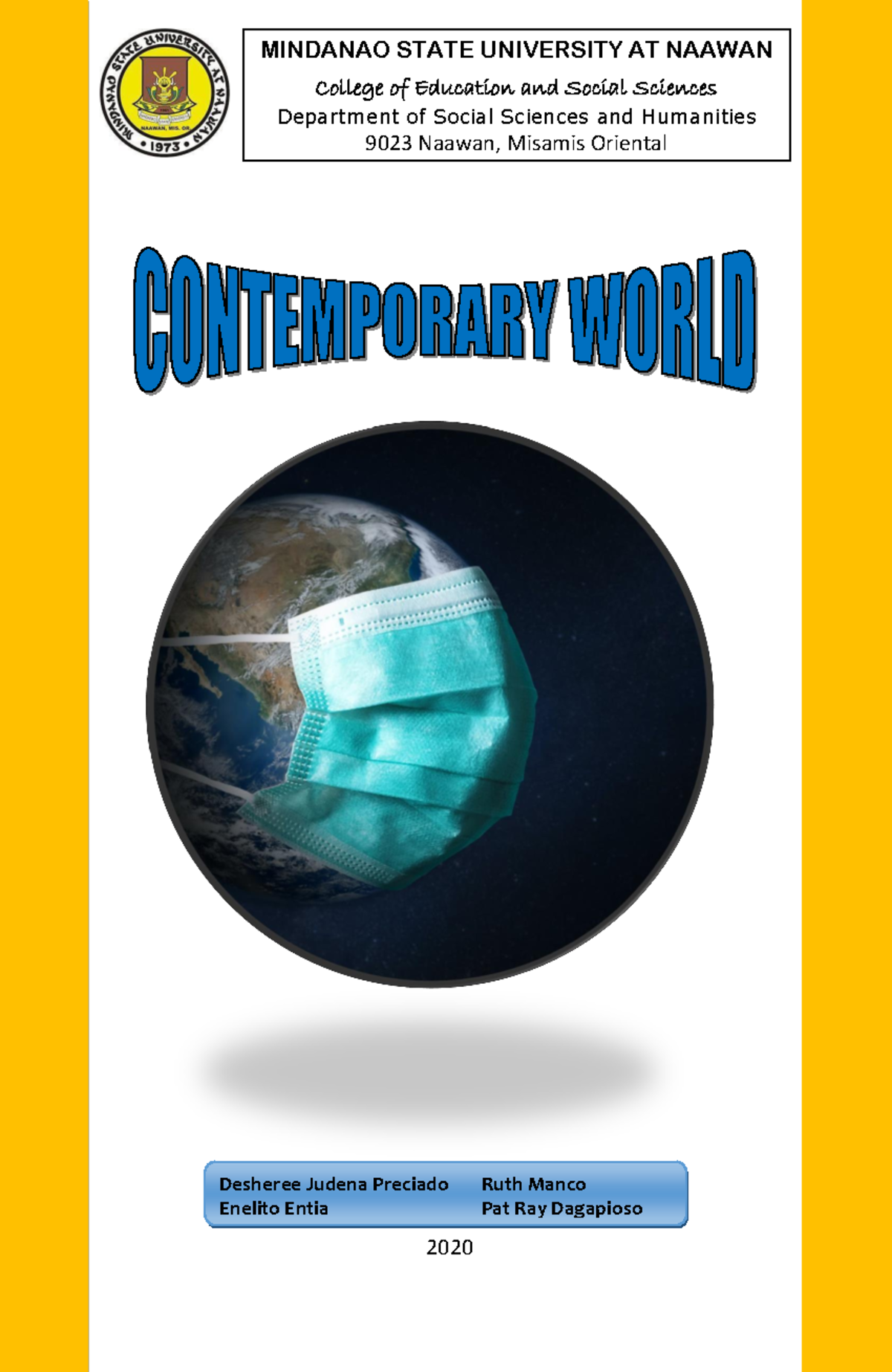 Module for Contemporary World - 2020 Desheree Judena Preciado Ruth ...