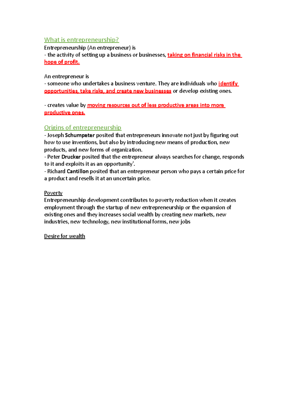 Entrepreneurship study - Module 1 - What is entrepreneurship ...