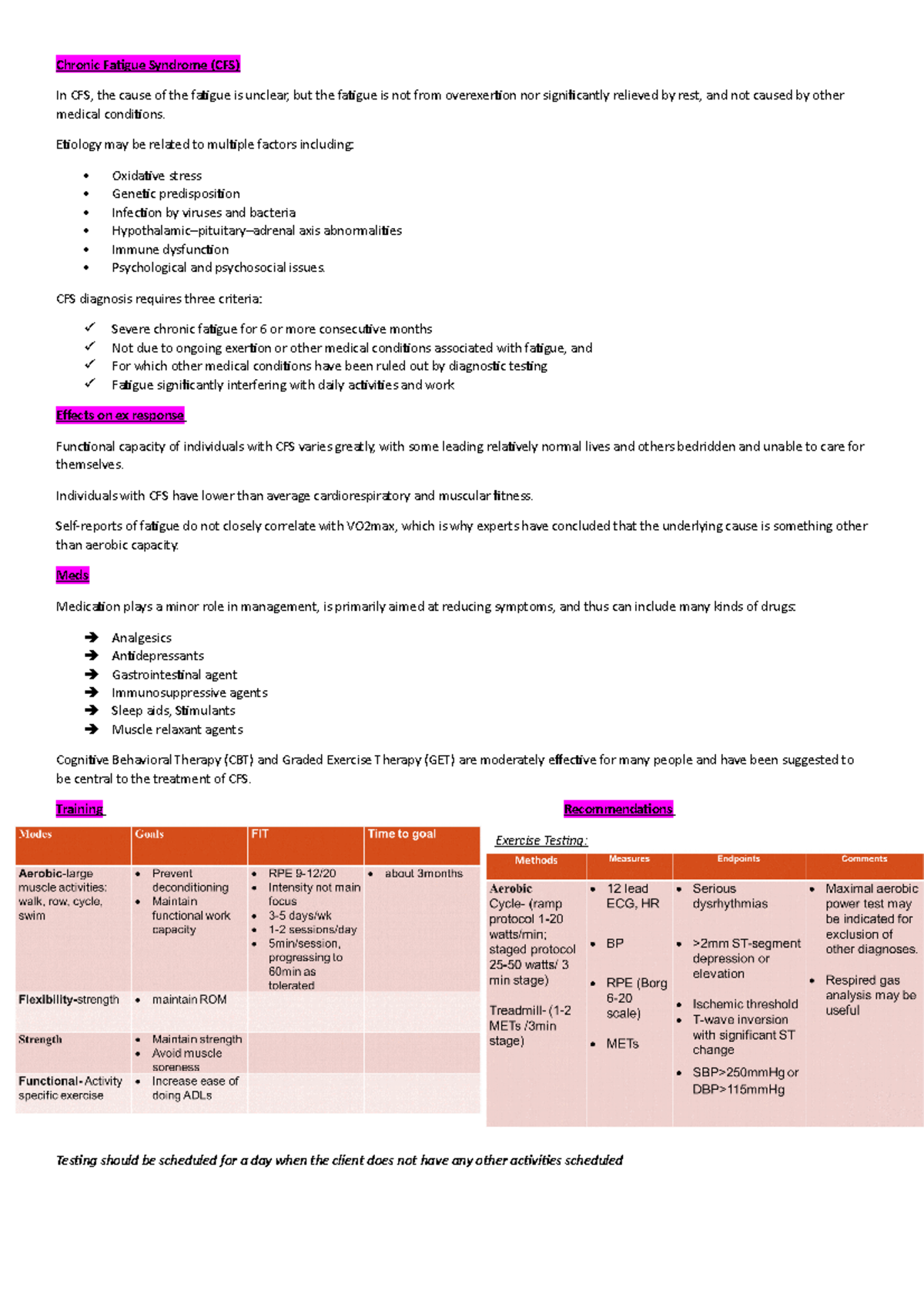 Chronic Fatigue Syndrome - Etiology may be related to multiple factors ...