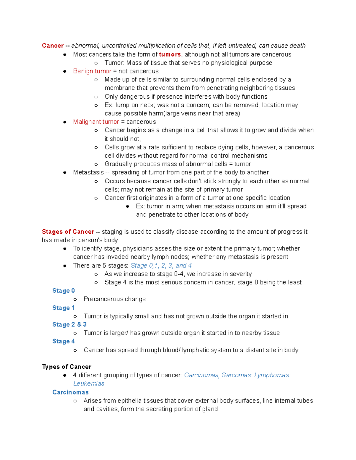 Untitled document-4 - Katie - Cancer - abnormal, uncontrolled ...