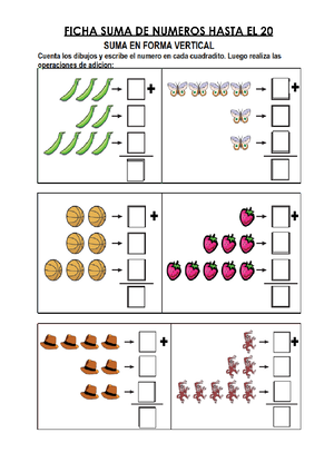 Ficha DE SUMA Hasta 20 - ZSZZz - Lengua y Literatura - FICHA DE SUMA ...