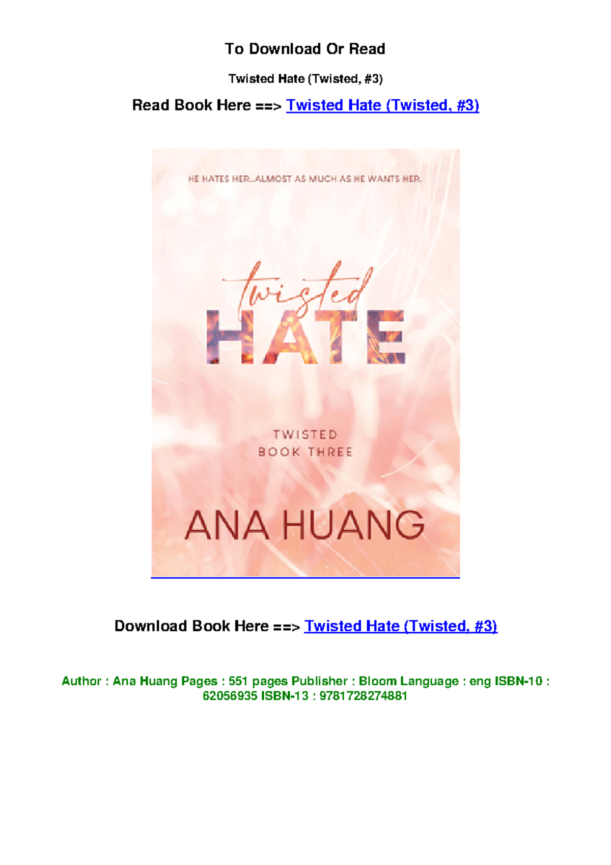 PDF Download Twisted Hate Twisted 3 By Ana Huang - IB Mathematics AA ...