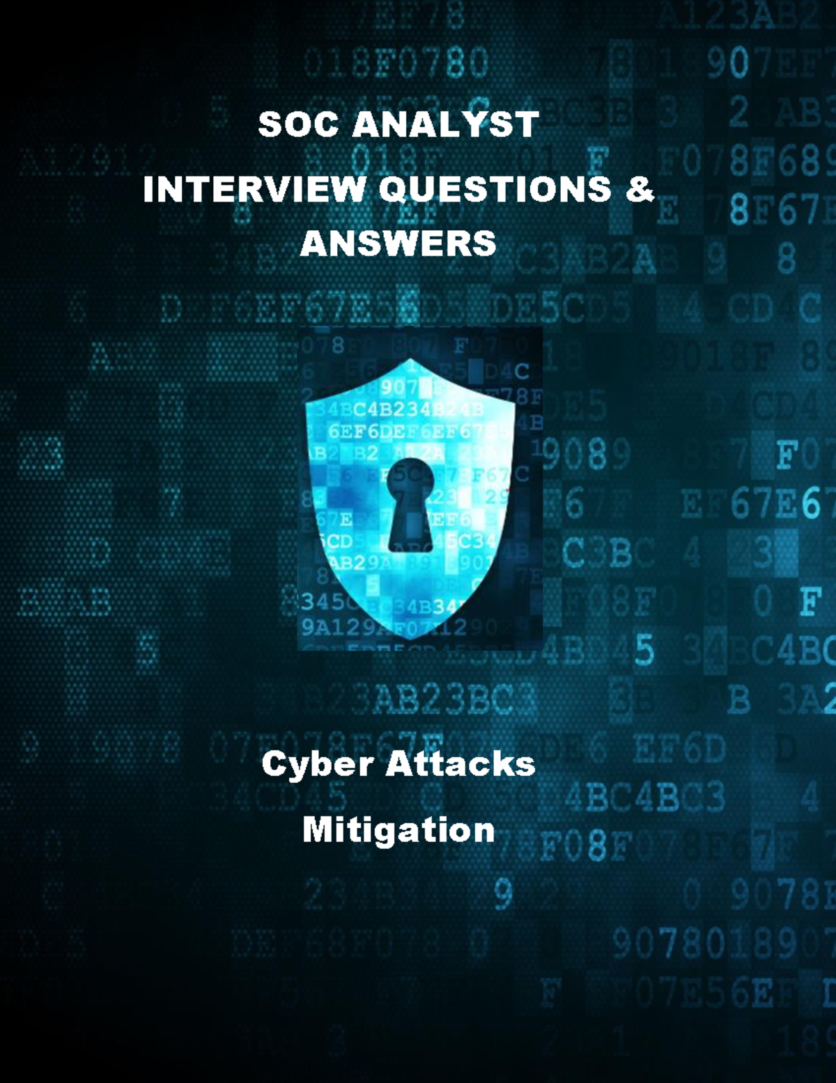 Cyber Attacks & Mitigation - SOC ANALYST INTERVIEW QUESTIONS & ANSWERS ...