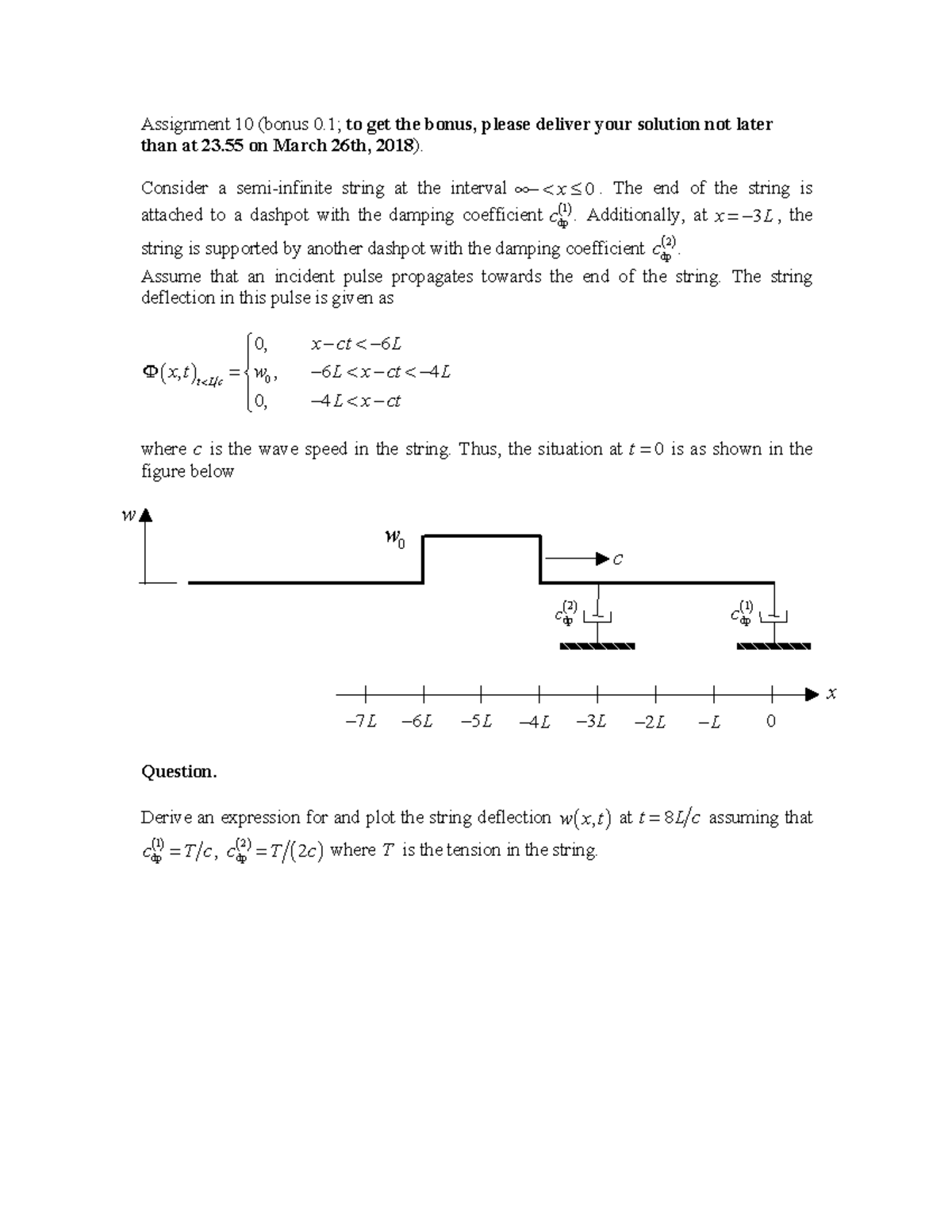 CIE 4140 Assignment 10 2018 - Assignment 10 (bonus 0; to get the bonus, please deliver your ...