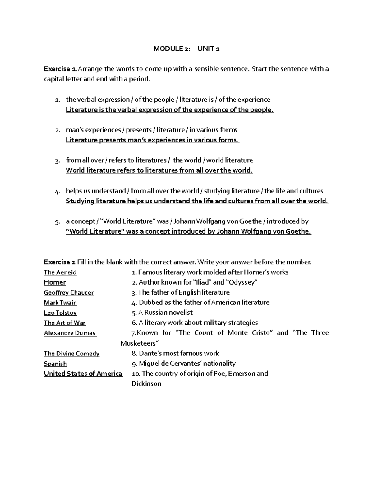 LIT111 B Module 2 Unit 1 Introduction and Review of Basic Concepts ...