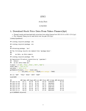 HW 3 Final - assignment 3 - HW Anika Shah 10/28/ Fama-French 5-factor ...