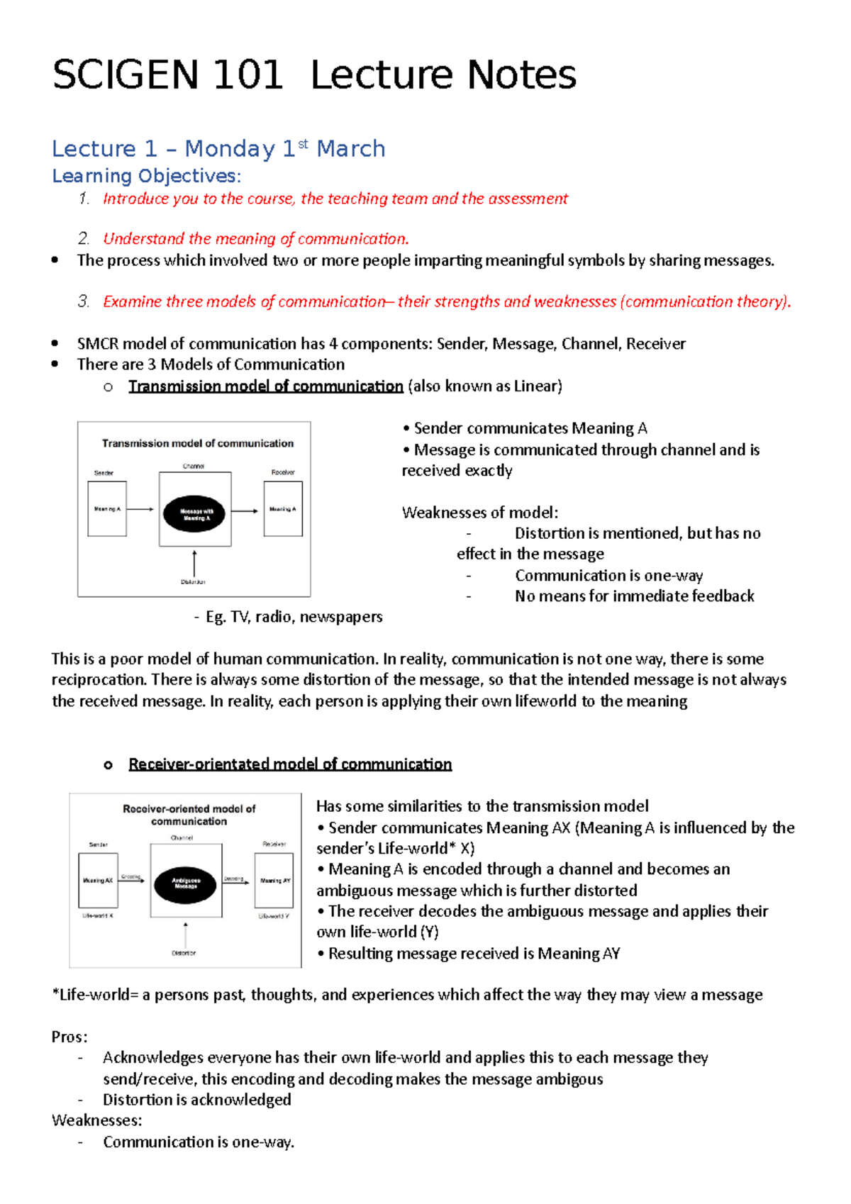 Scigen 101 Lecture 1 Notes - SCIGEN 101 Lecture Notes Lecture 1 ...