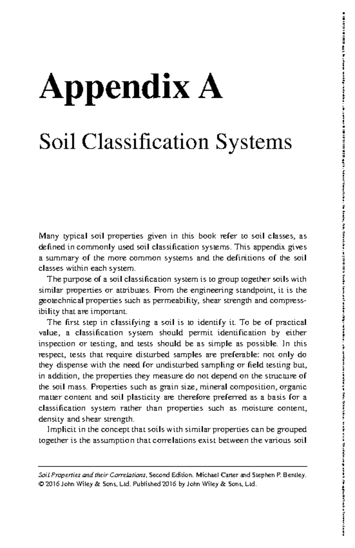 Soil classification system - Soil Properties and their Correlations ...