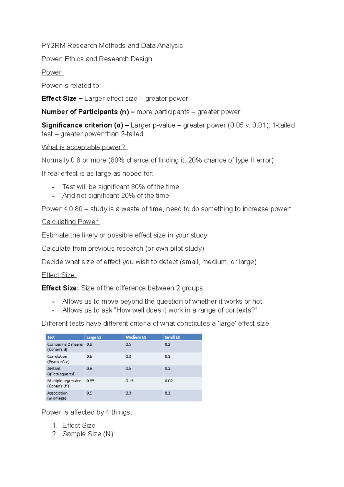 Research Methods and Data Analysis - Studocu