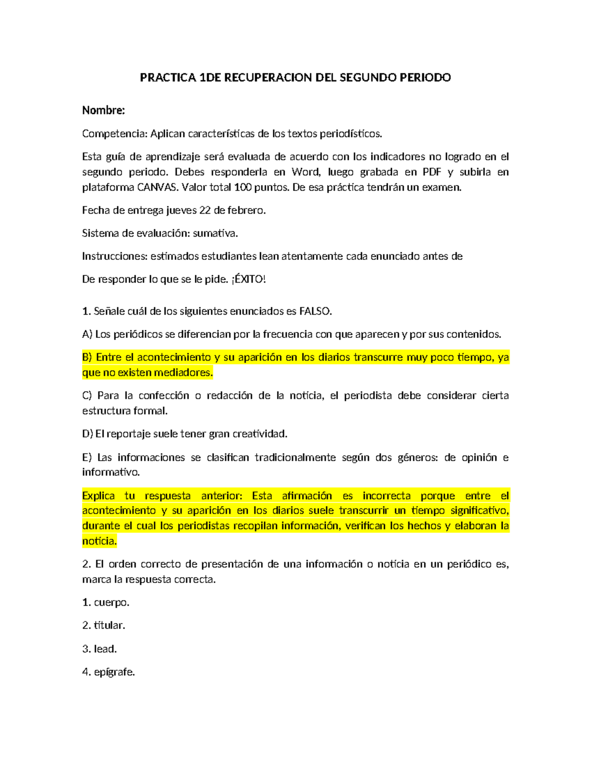 Practica 1DE Recuperacion DEL Segundo Periodo - PRACTICA 1DE RECUPERACION DEL SEGUNDO PERIODO ...