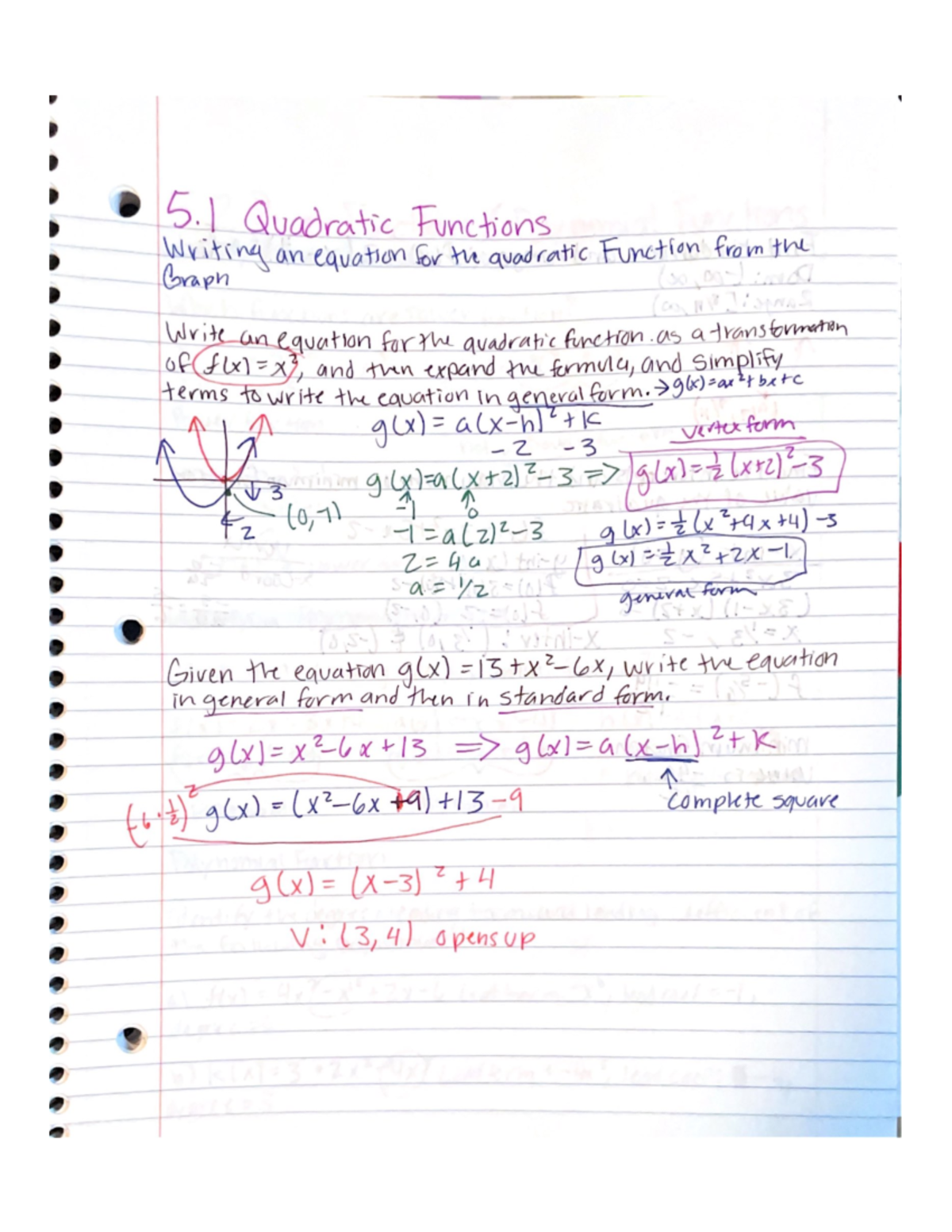 Chapter 5 Notes 5.1 - 5.5 - MAT187 - Studocu