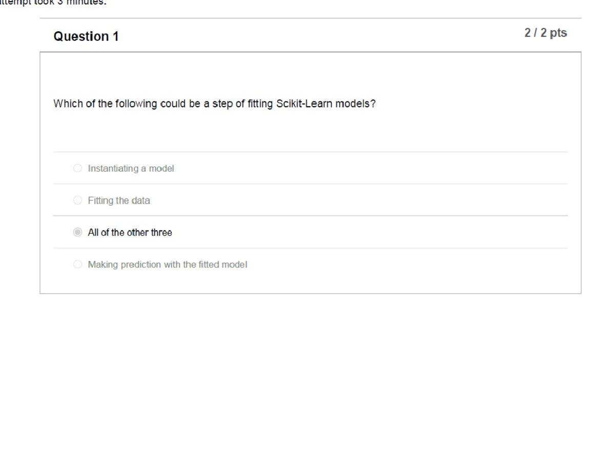 BCIS 5110 Quiz 11 Q1 - BCIS 5110 Quizzes - BI foundations - 3 minutes ...