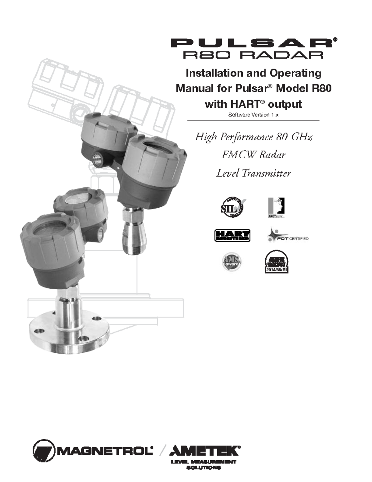 58-604 pulsar model r80 hart io - 2014/68/EU High Performance 80 GHz ...