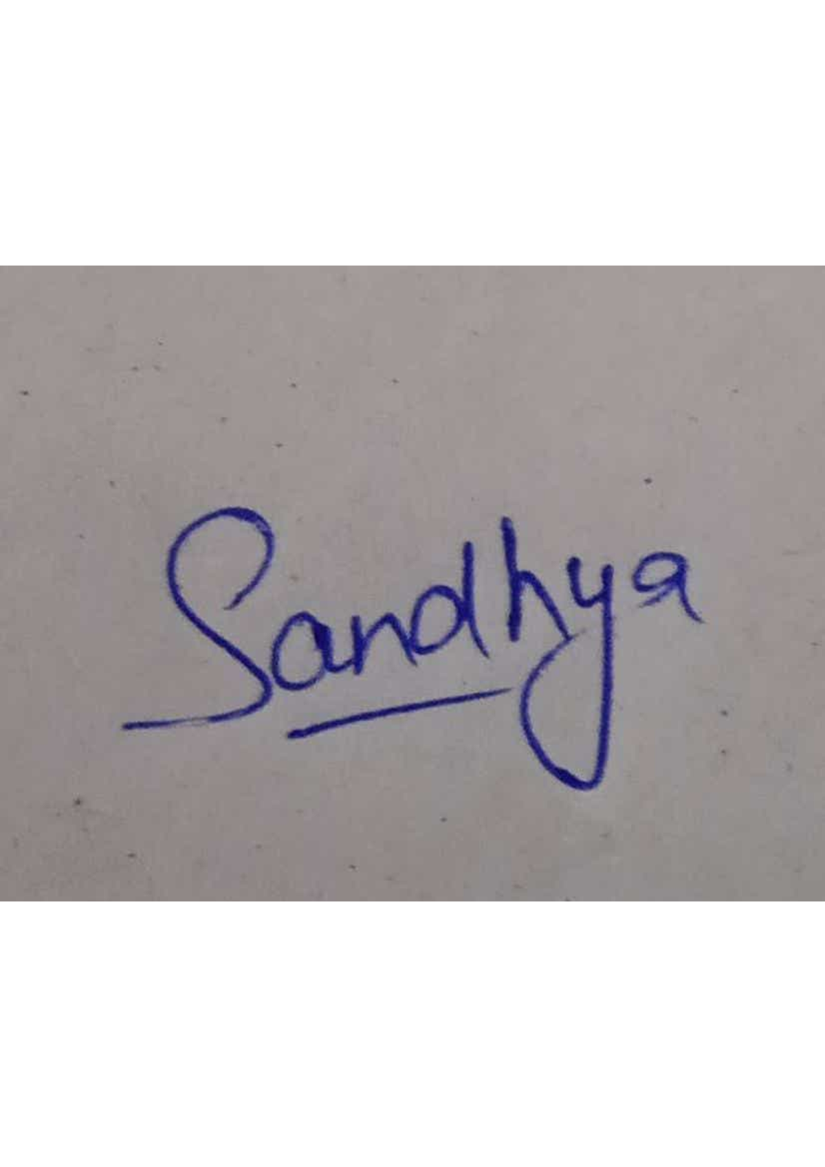 Signature - Thanks - B.Sc(P) Physical Science - Sandhya Sandhya - Studocu