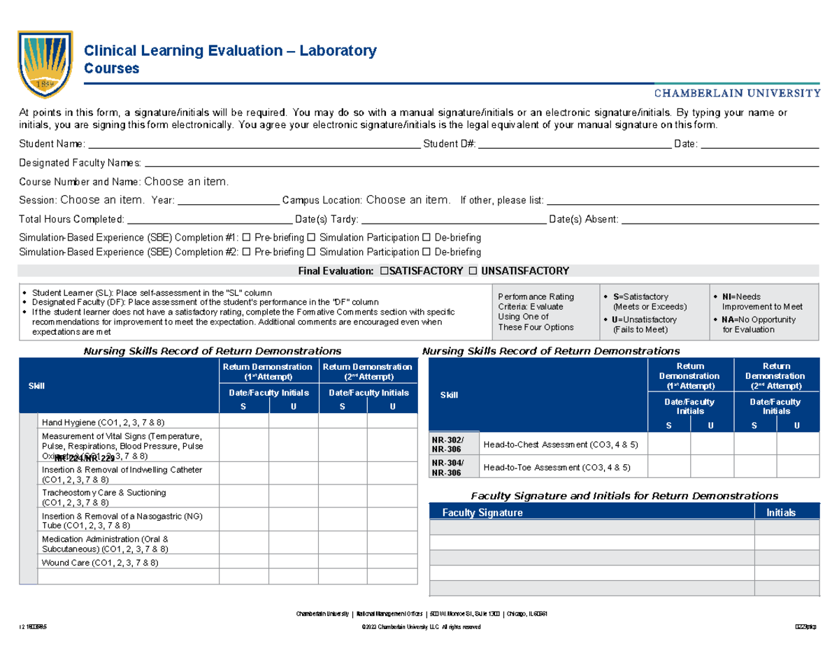 Lab worksheet - lab - Courses Chamberlain University | National ...