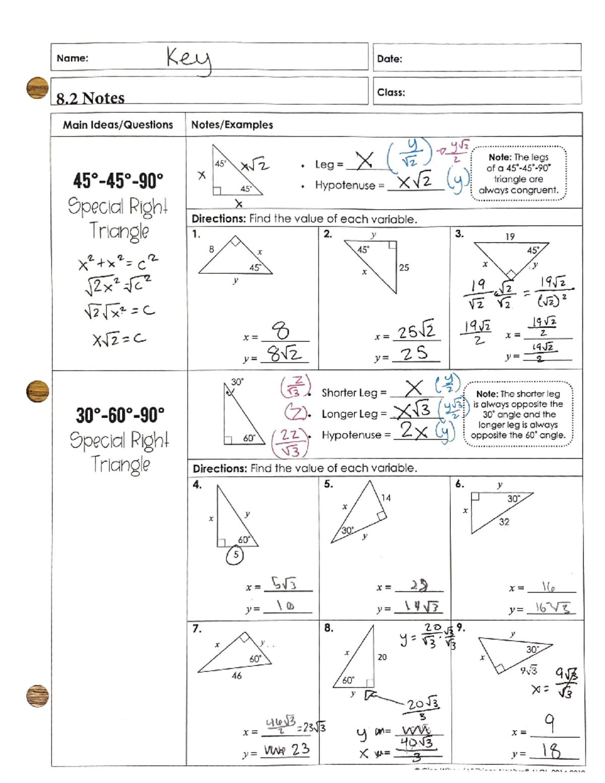 8.2 Completed notes-3 - Math Notes - Studocu