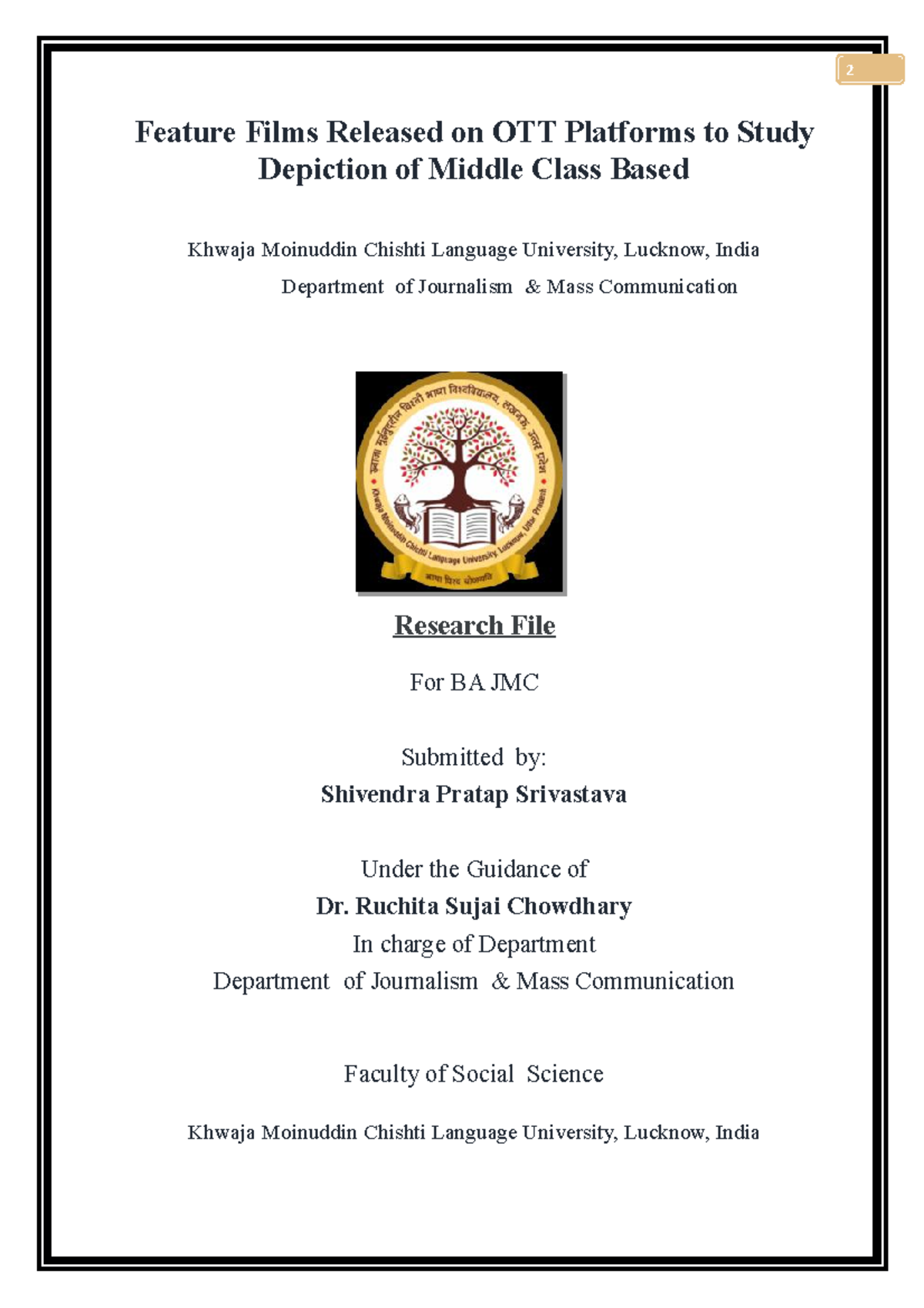 Document (7) - Feature Films Released on OTT Platforms to Study ...